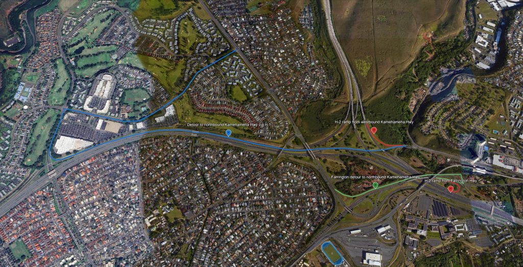 Administration | Full closure of the northbound H-2 off-ramps from ...