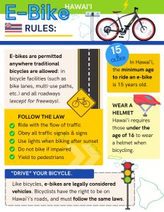 Department of Transportation | E-Bike rules